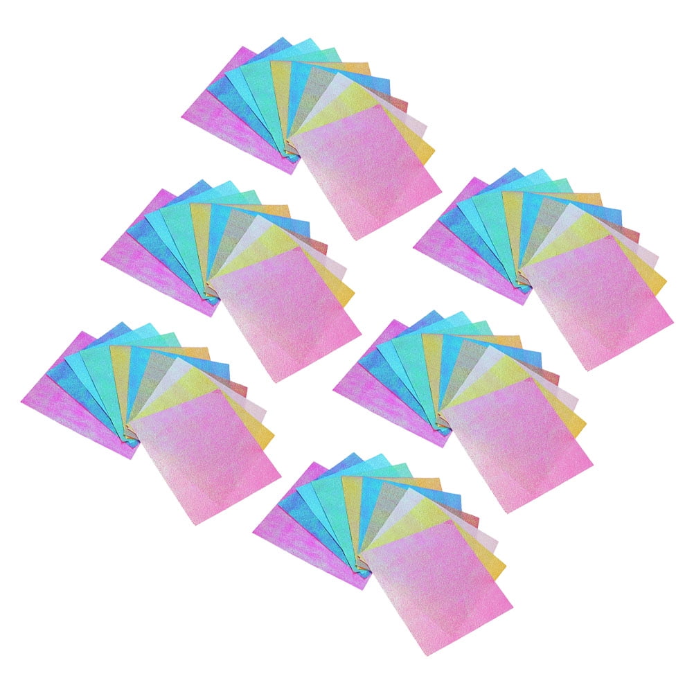 Hemoton 200 Sheets Shimmer Origami Paper Iridescent Cardstock for ...