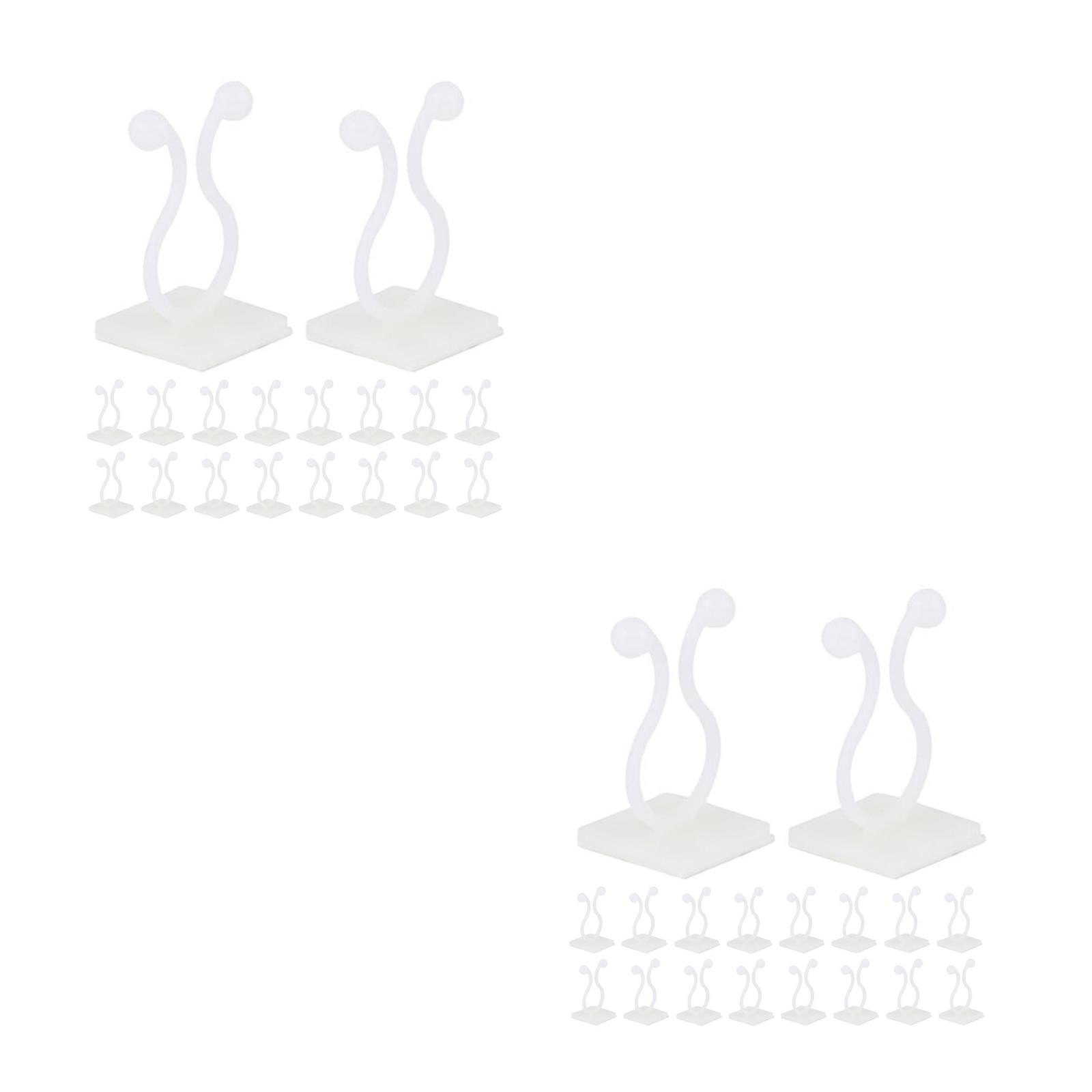 Hemoton 200 pcs Plant Wall Clips Self-Adhesive Hooks For Climbing Plants Secure And Invisible ...