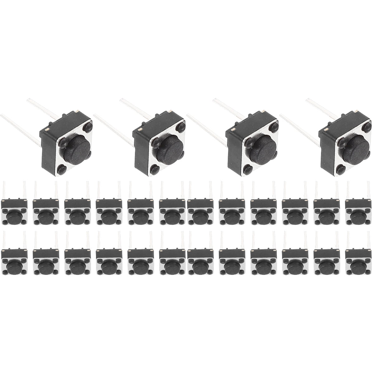 Hemoton 200 pcs Tactile Momentary Push Button For Breadboard Pcb - Walmart.com