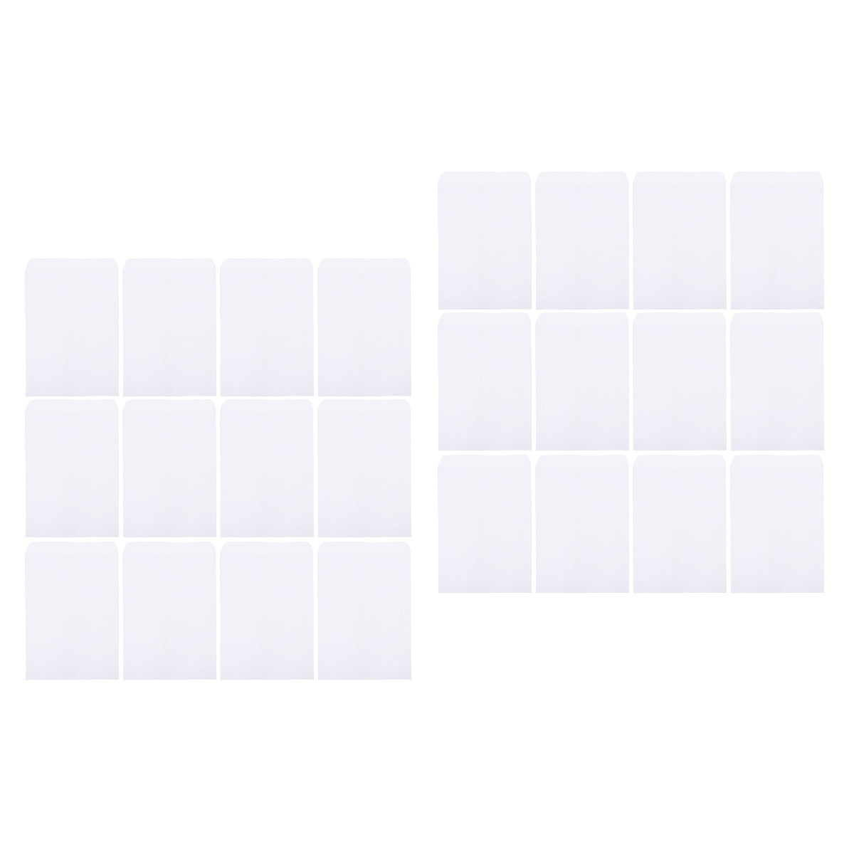 Hemoton 200 pcs White Paper Envelope Open End Self Seal Envelopes Open ...