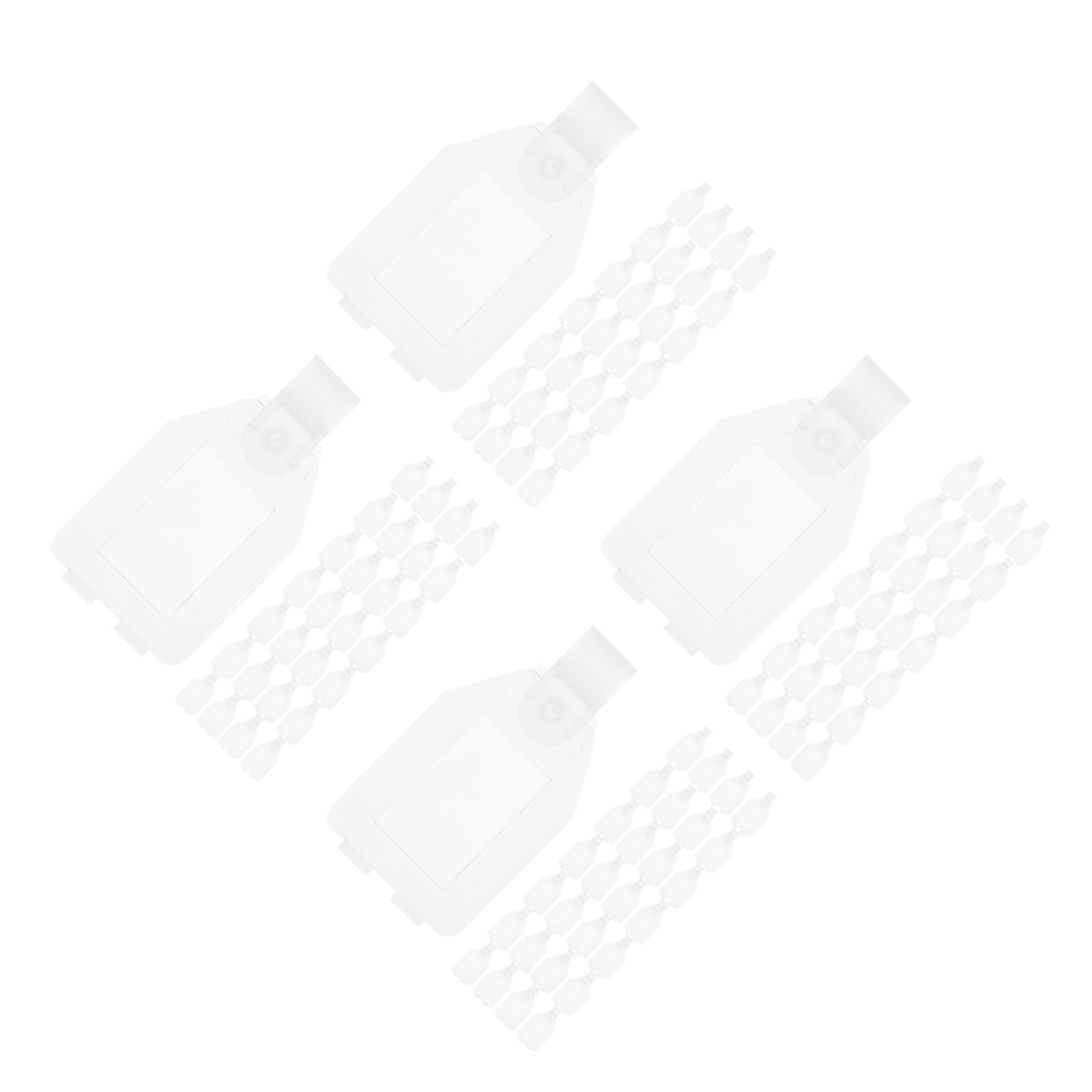 Hemoton 200 pcs Reusable Plastic Wire Shelf Label Holder Pantry Sign ...