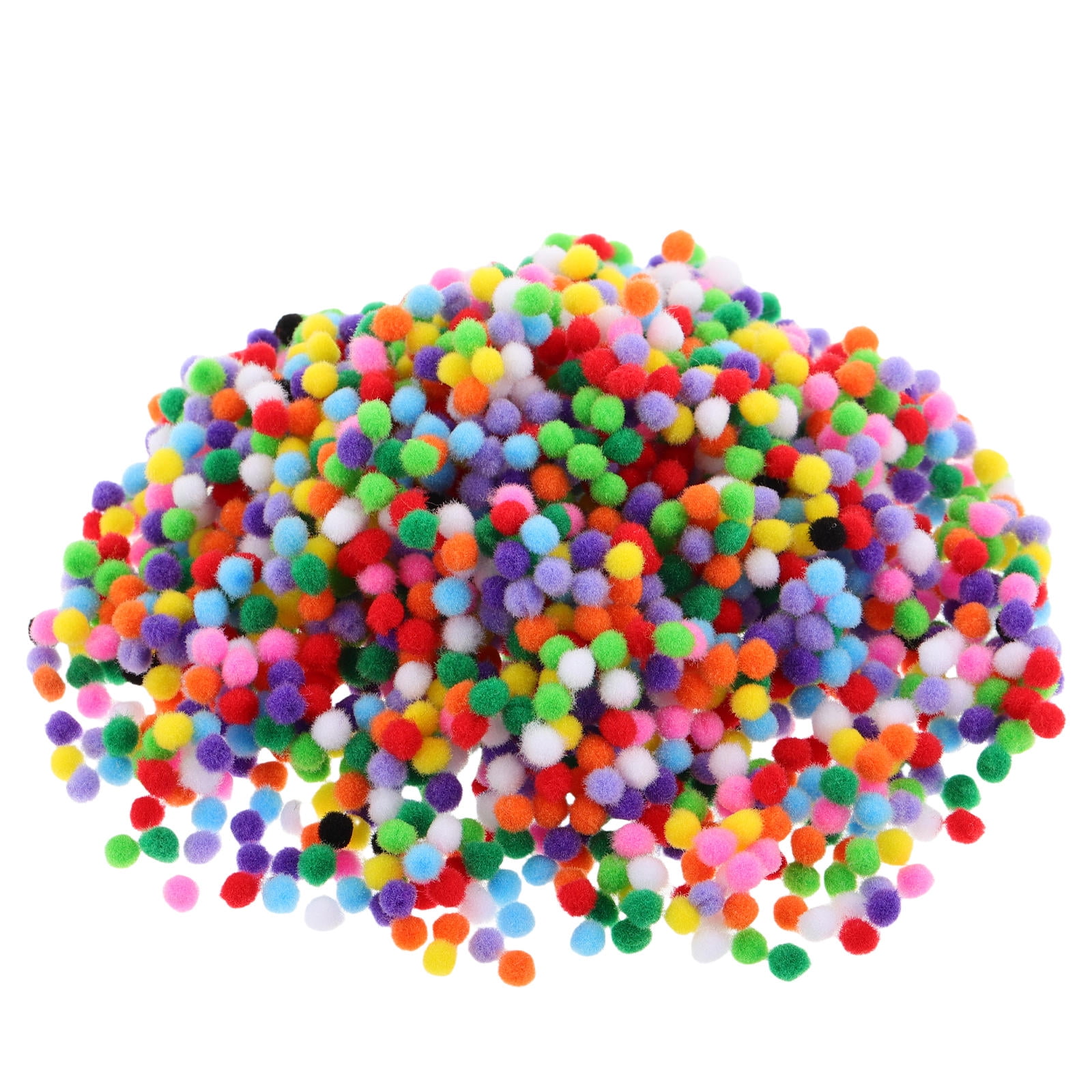 Hemoton 2000pcs 5mm Multicolor Pom Poms Soft Craft for Decorations ...