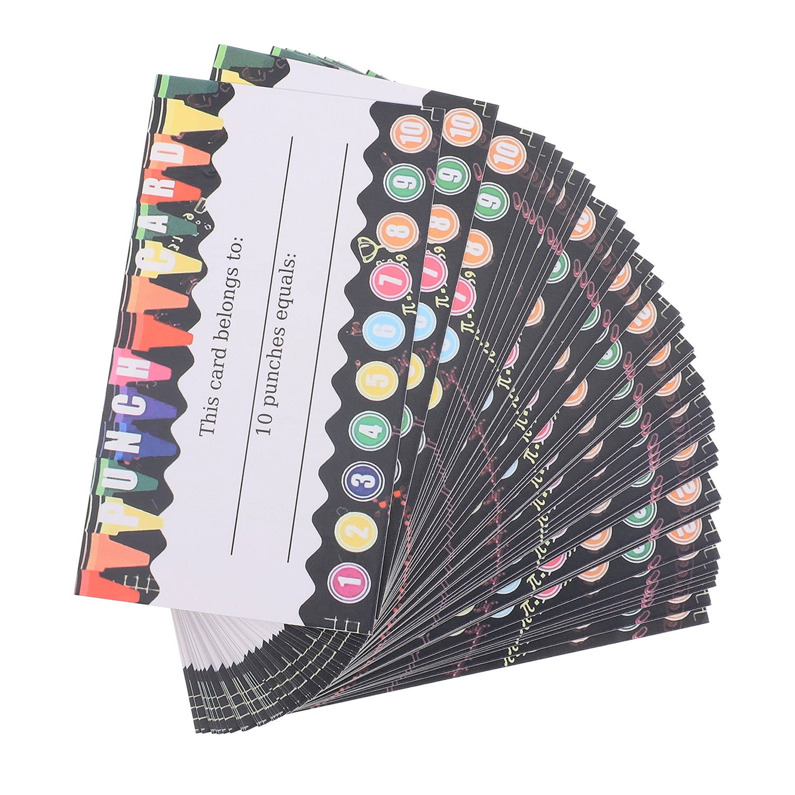 Hemoton 200PCS Punch Cards Incentive Cards Student Rewards Loyalty ...
