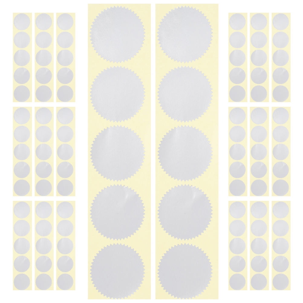 Hemoton 200pcs Blank Embossing Stickers For Achievements And Awards For ...