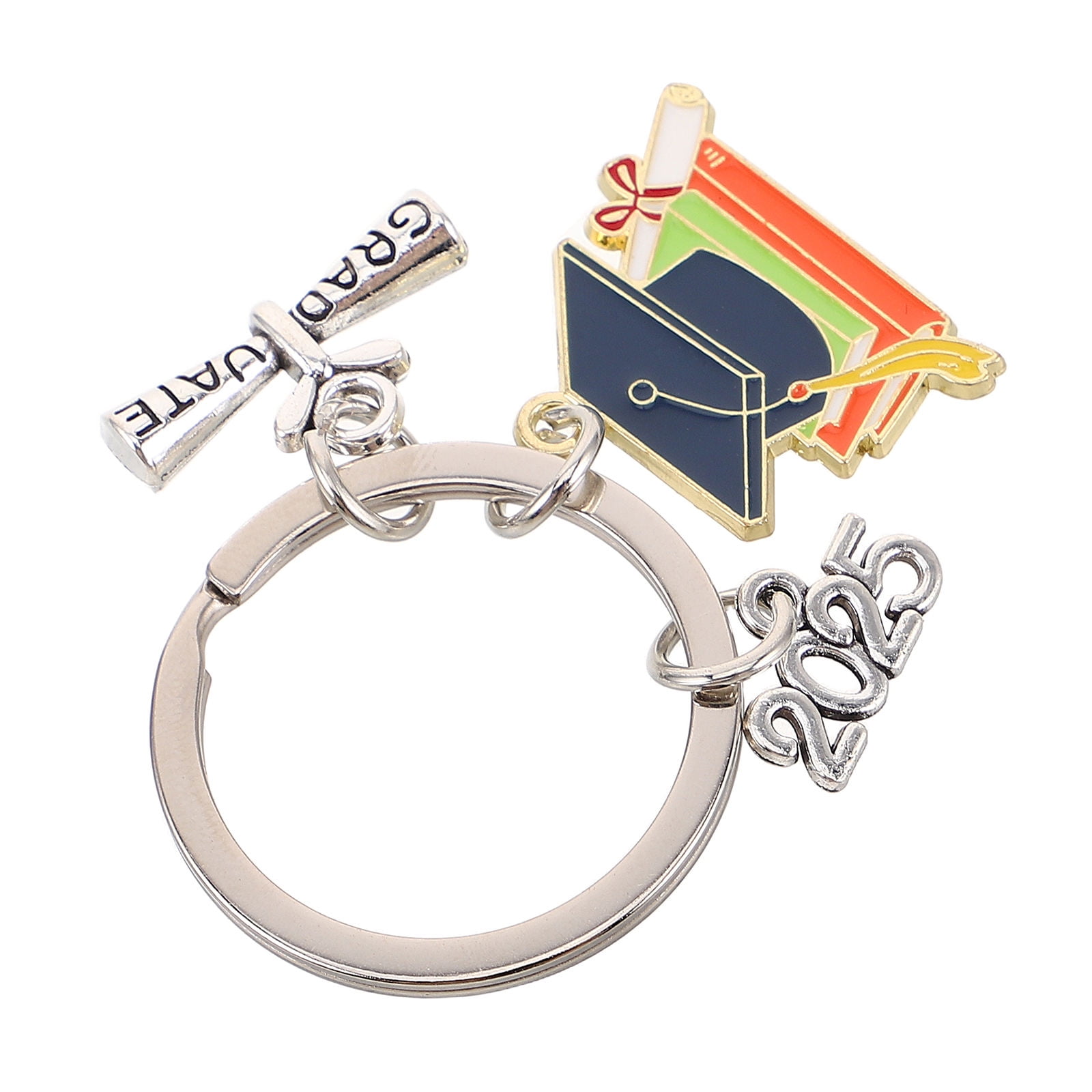 Hemoton 2025 Graduation Cap Keychain Funny Graduation Hat Keyring ...