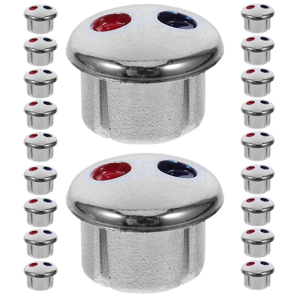 Hemoton 20PCS Hot and Cold Faucet Knobs Hot and Cold Water Taps Faucet ...