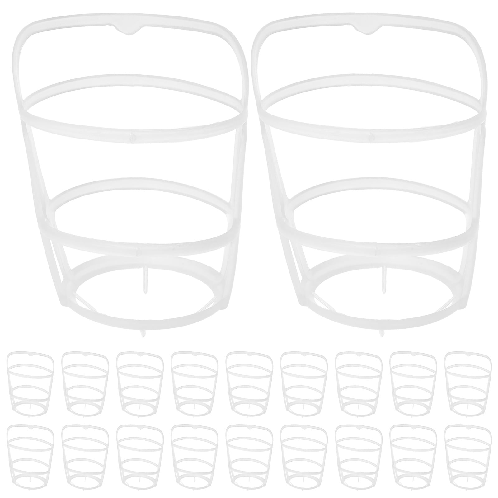 Hemoton 20PCS Infusion Bottle Hanging Nets Thick Plastic Saline Bottle ...