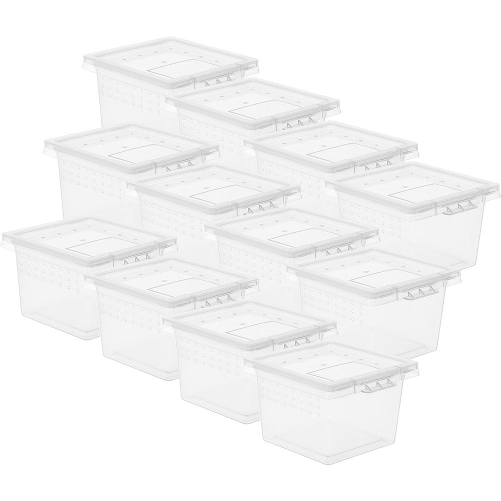 Hemoton 20Pcs Reptile Breeding Box Multi-use Turtle Cage Reptile Breed ...
