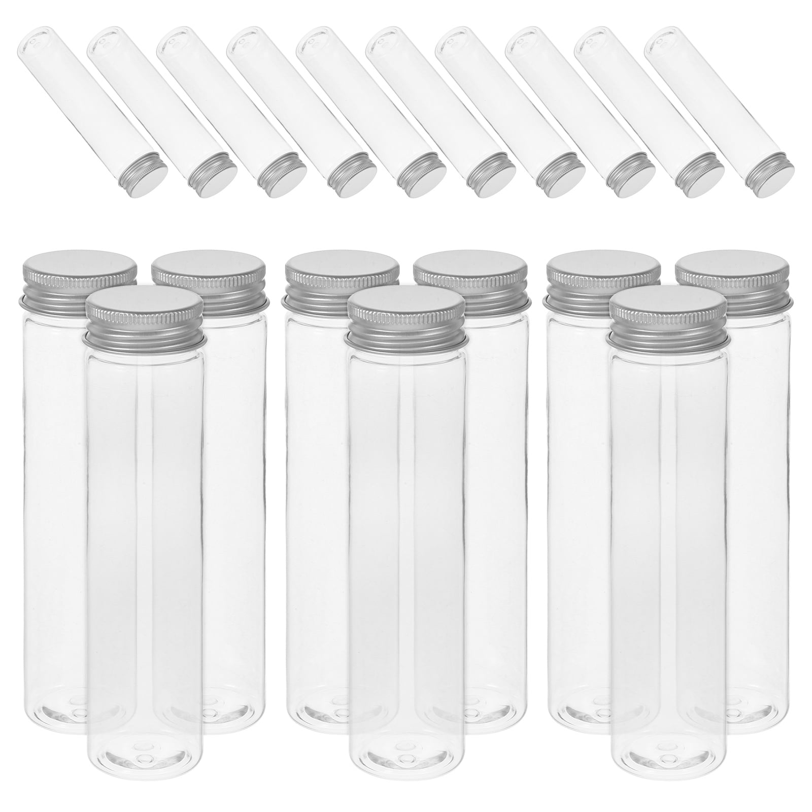 Hemoton 20pcs Clear Storage Tubes Packing Containers Test Tubes Clear ...