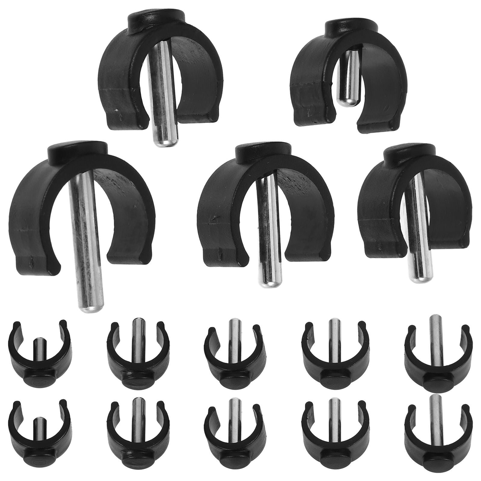 Hemoton 20pcs Climbing Stick Pole C shaped clamp buckle External Bolt ...