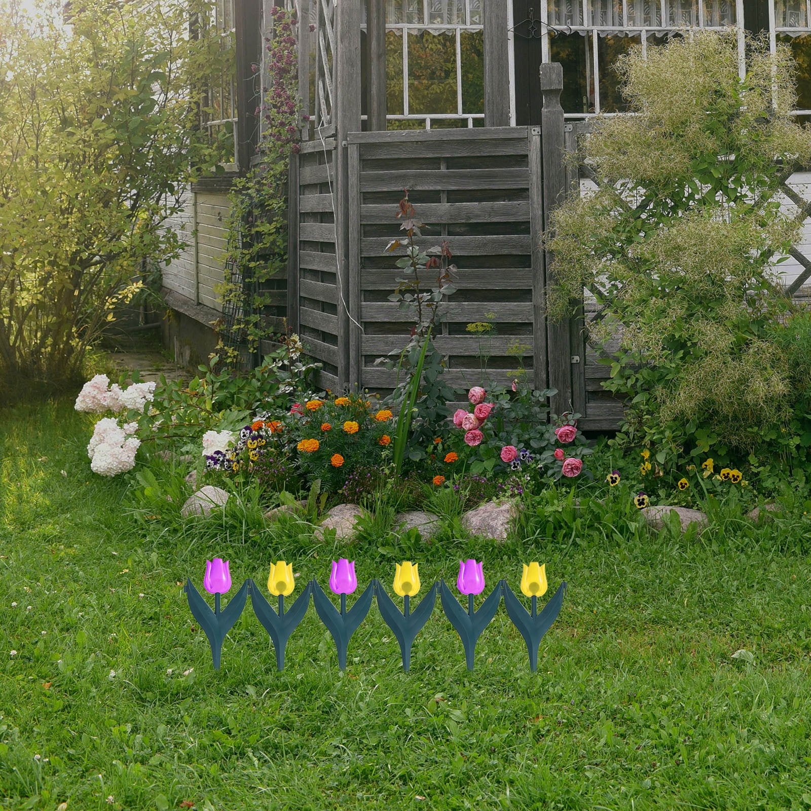 Hemoton 20pcs Decorative Garden Fence Interlocking Landscape Edging and ...