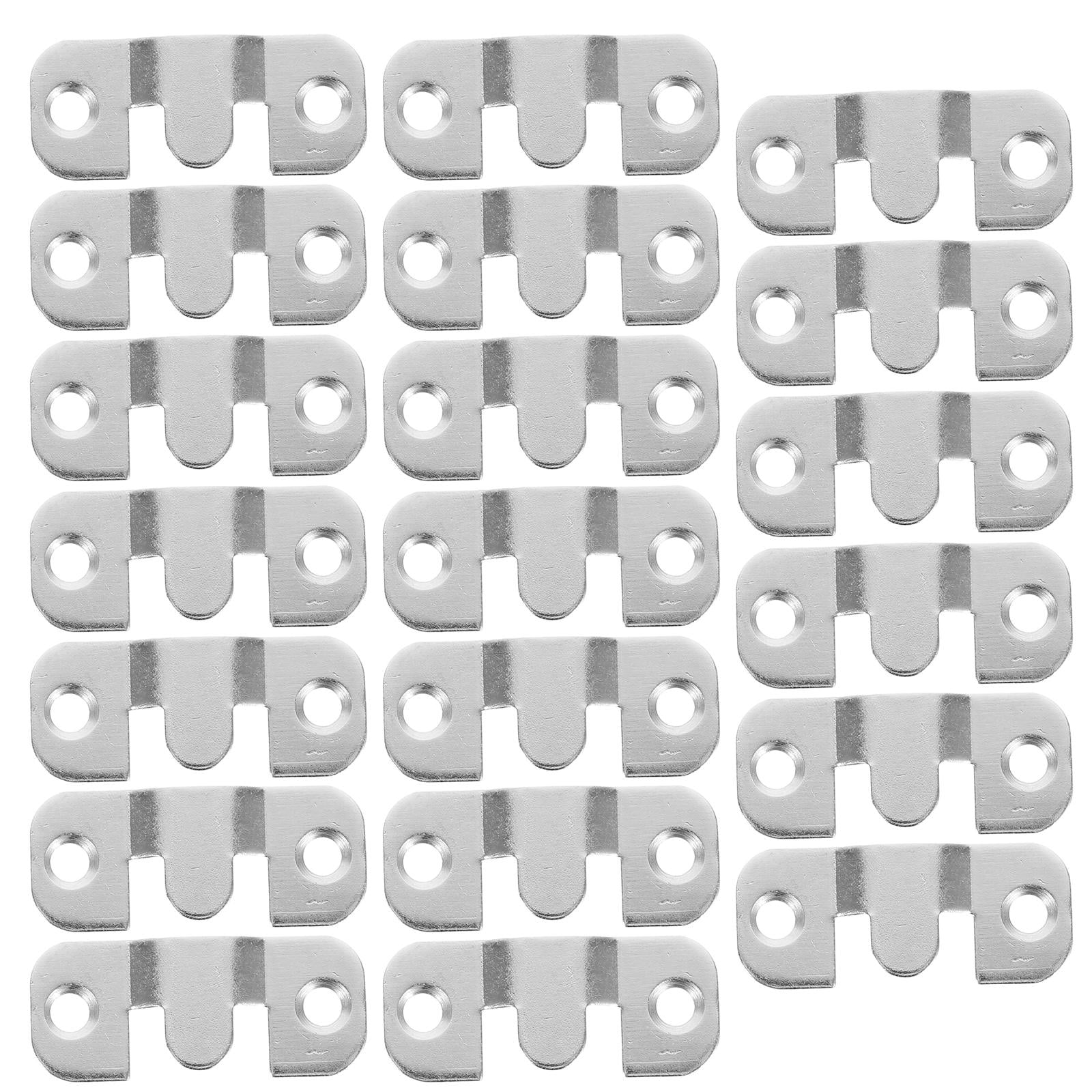 Hemoton 20pcs Interlocking Photo Frame Hook Flush Mount Bracket Heavy ...