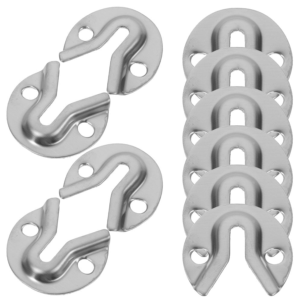 Hemoton 20pcs Metal Keyhole Wall Brackets for Heavy Duty Picture Frame ...