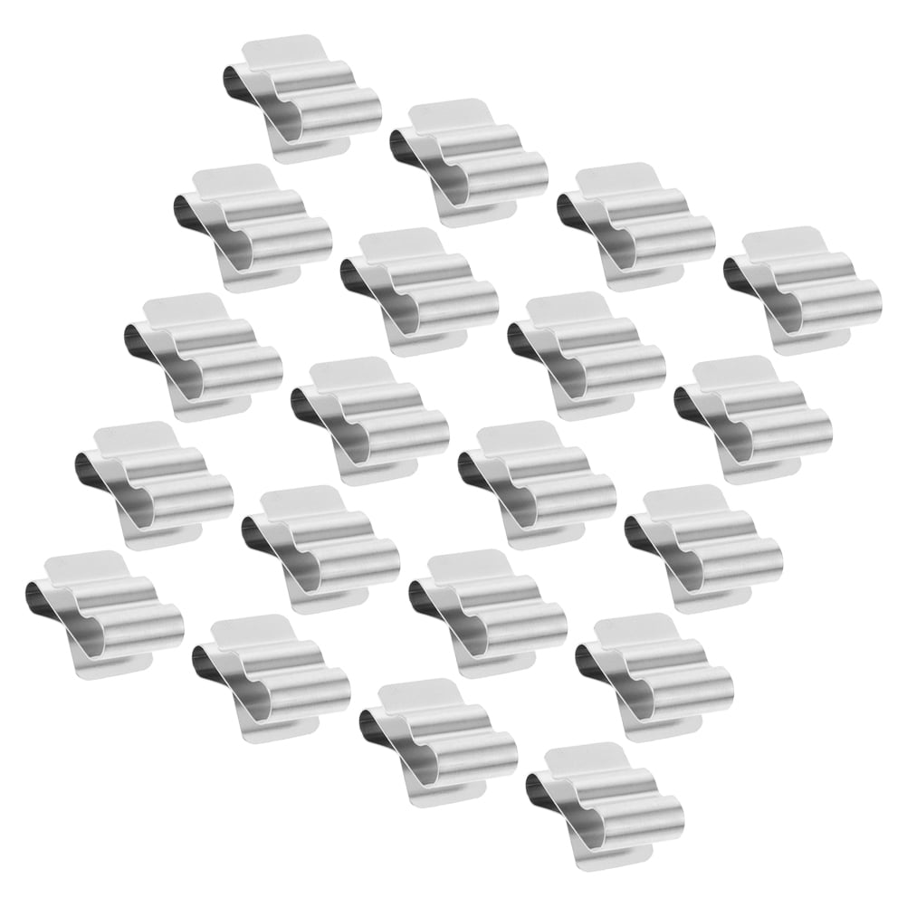 Hemoton 20pcs Metal Wire Clips For Solar Panel Cable Management ...