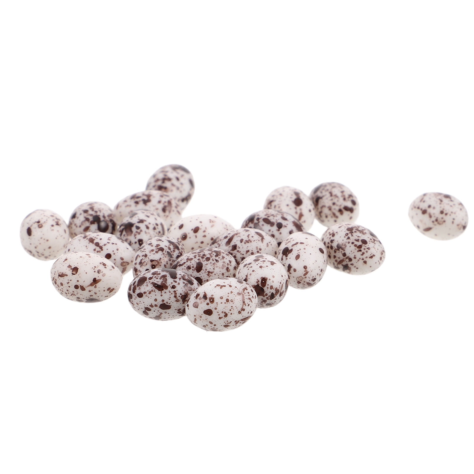 Hemoton 20pcs Micro Props Tiny Props Decors Plastic Mini Quail Egg Tiny ...