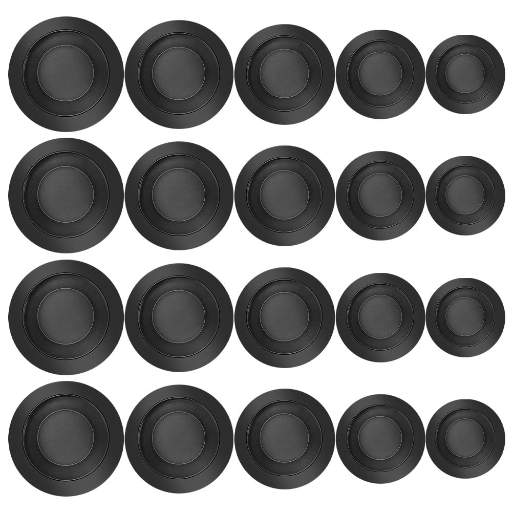 Hemoton 20pcs Piggy Bank Rubber Plugs Round Hole Stoppers for Money ...