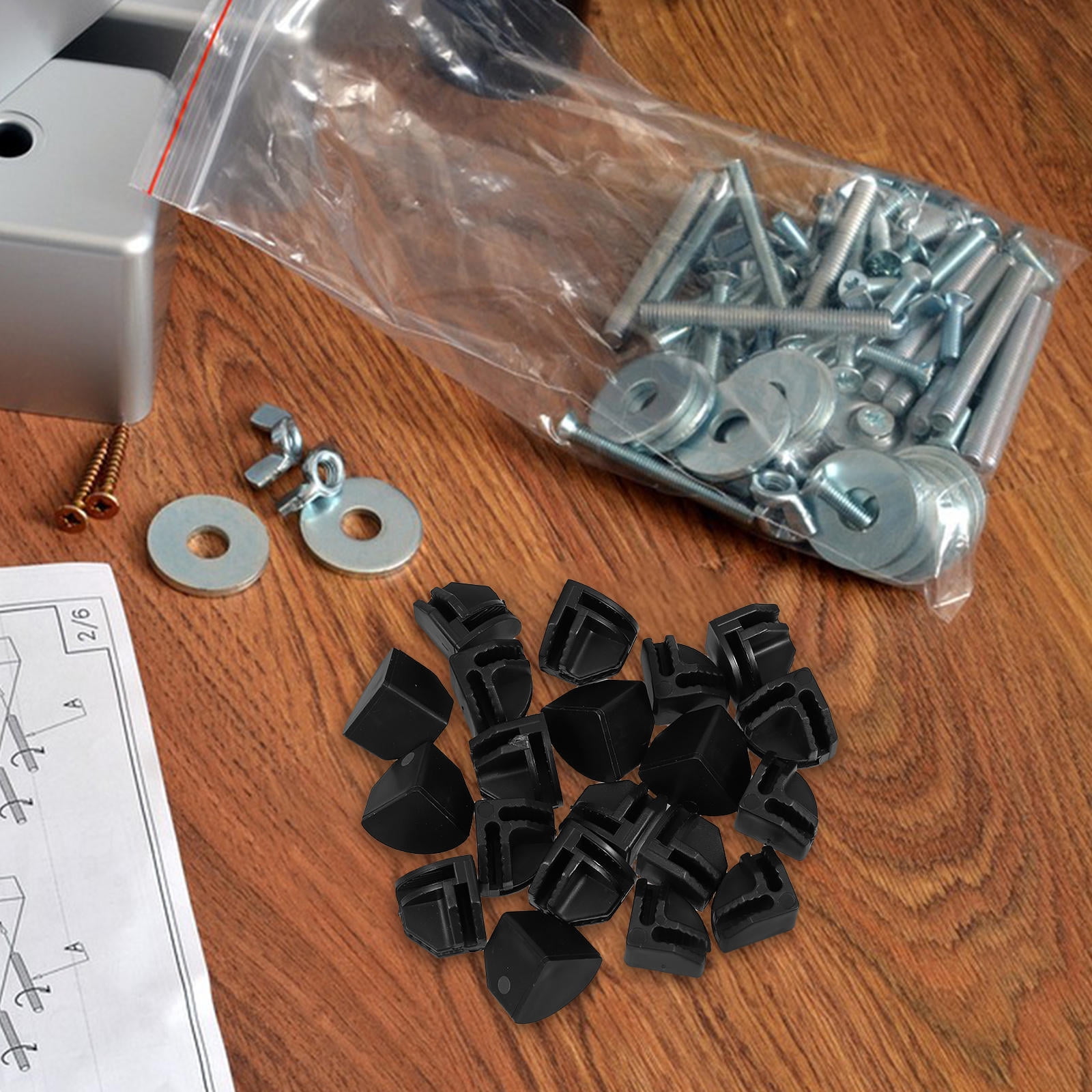 Hemoton 20pcs Plastic Wire Cube Connectors for DIY Assemble Cabinet ...