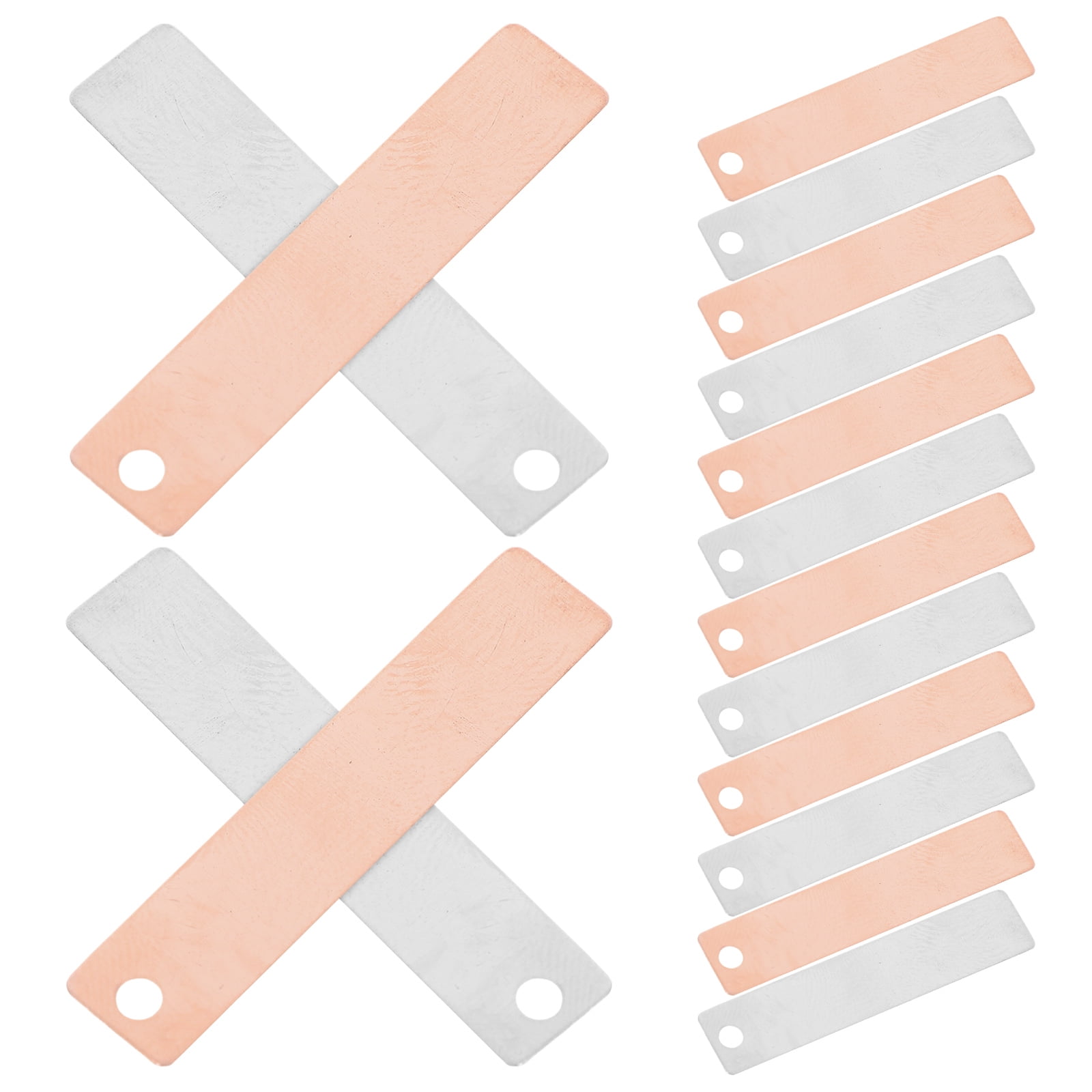 Hemoton 20pcs Pure Copper Zinc Anode Set Copper Zinc Sheet Electrode ...