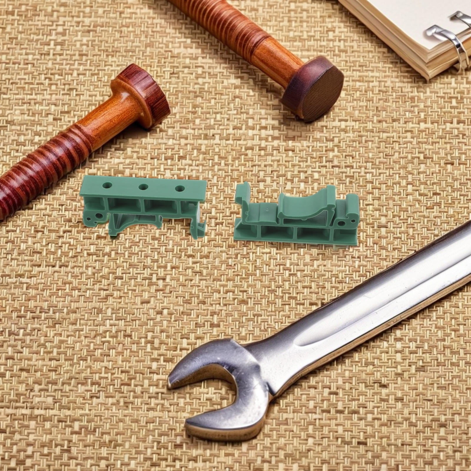 Hemoton 20pcs Rail Bracket Din Rail Fasten Clip Cabinet Parts Hardware ...