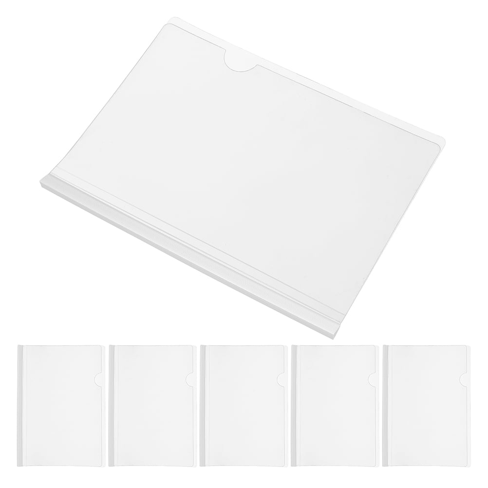 Hemoton 20pcs Reusable Slide Binders Bookbinding Book Clips Plastic ...