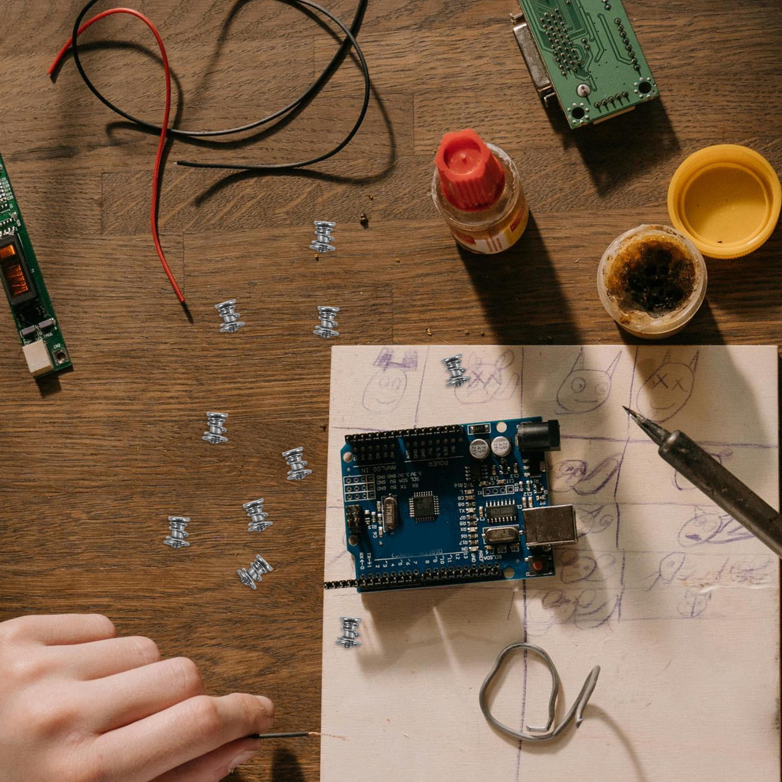 Hemoton 20pcs Spring Screws Gpu Backplate Pc Radiator And Fan Assembly ...