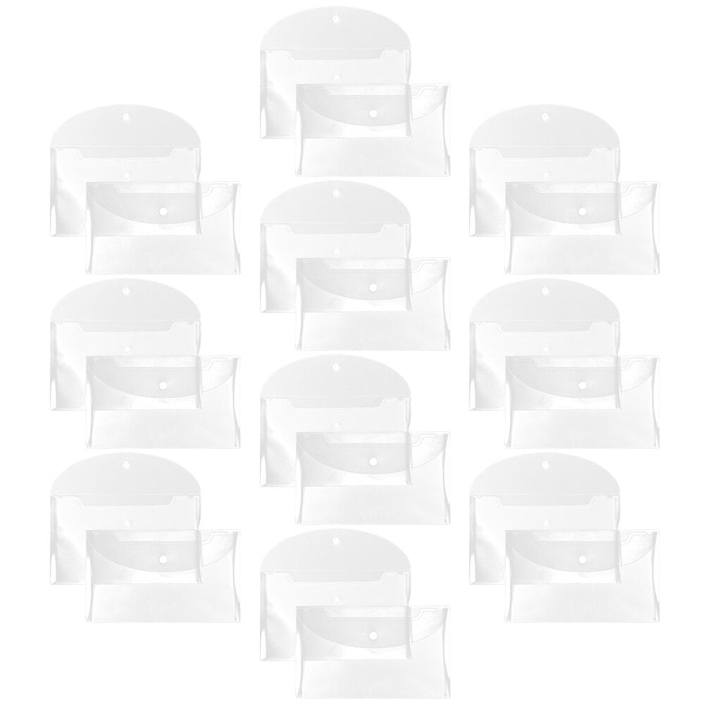 Hemoton 20pcs Transparent Receipt Organizers Desktop Documents Bags ...