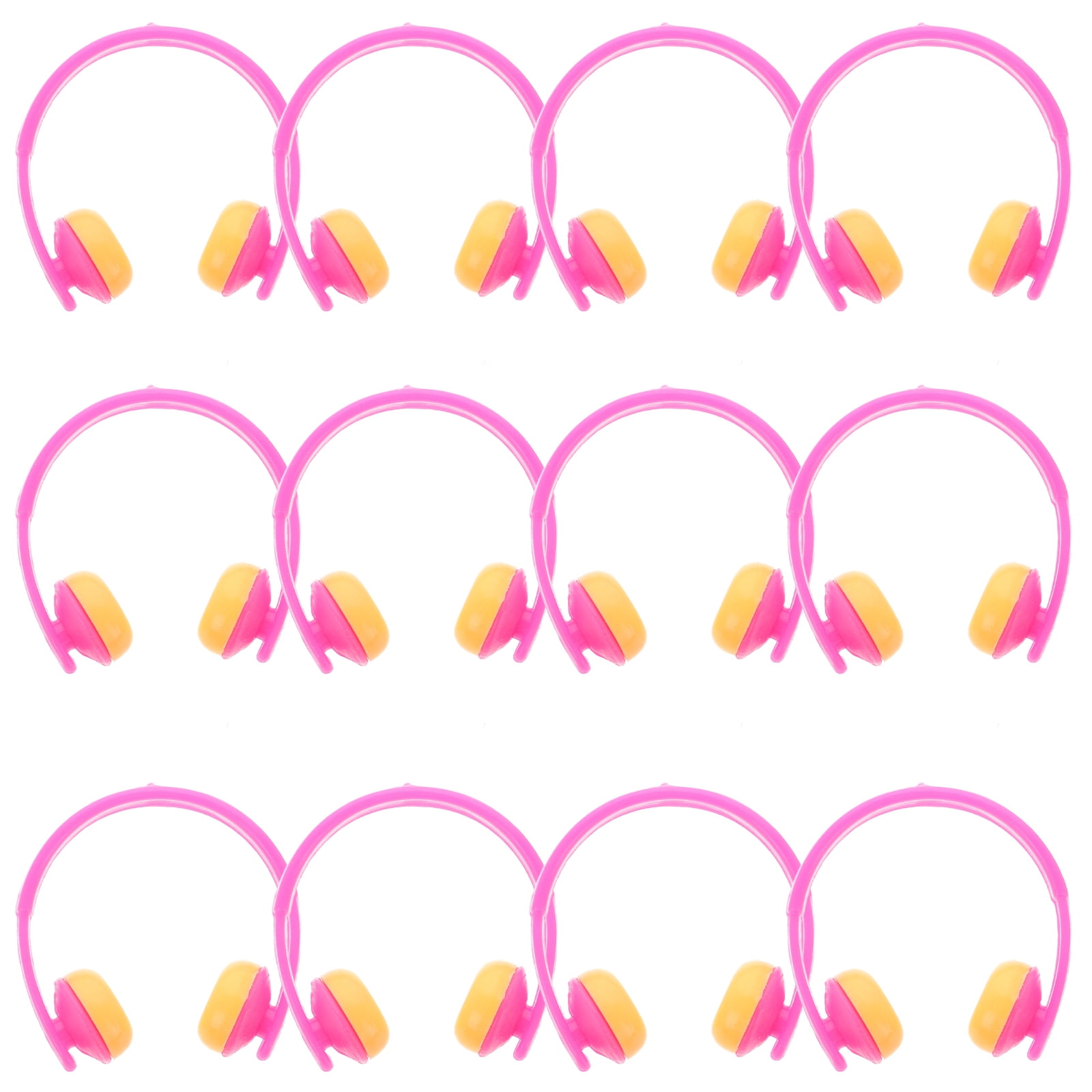 Hemoton 20pcs Yellow Duck Headphone Ornament Mini Headset Dolls ...