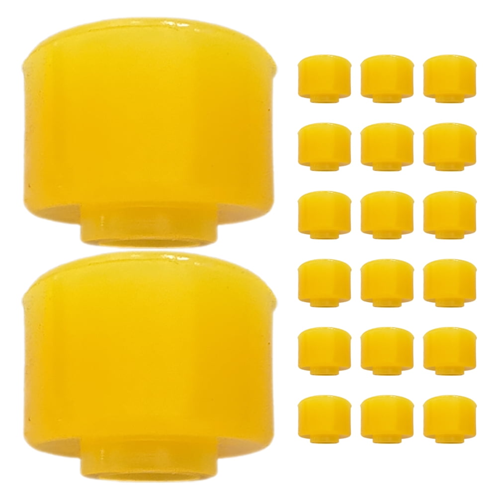 Hemoton 20pcs Yellow Rubber Trailer Bumpers Car Door Bumper Pads Anti ...