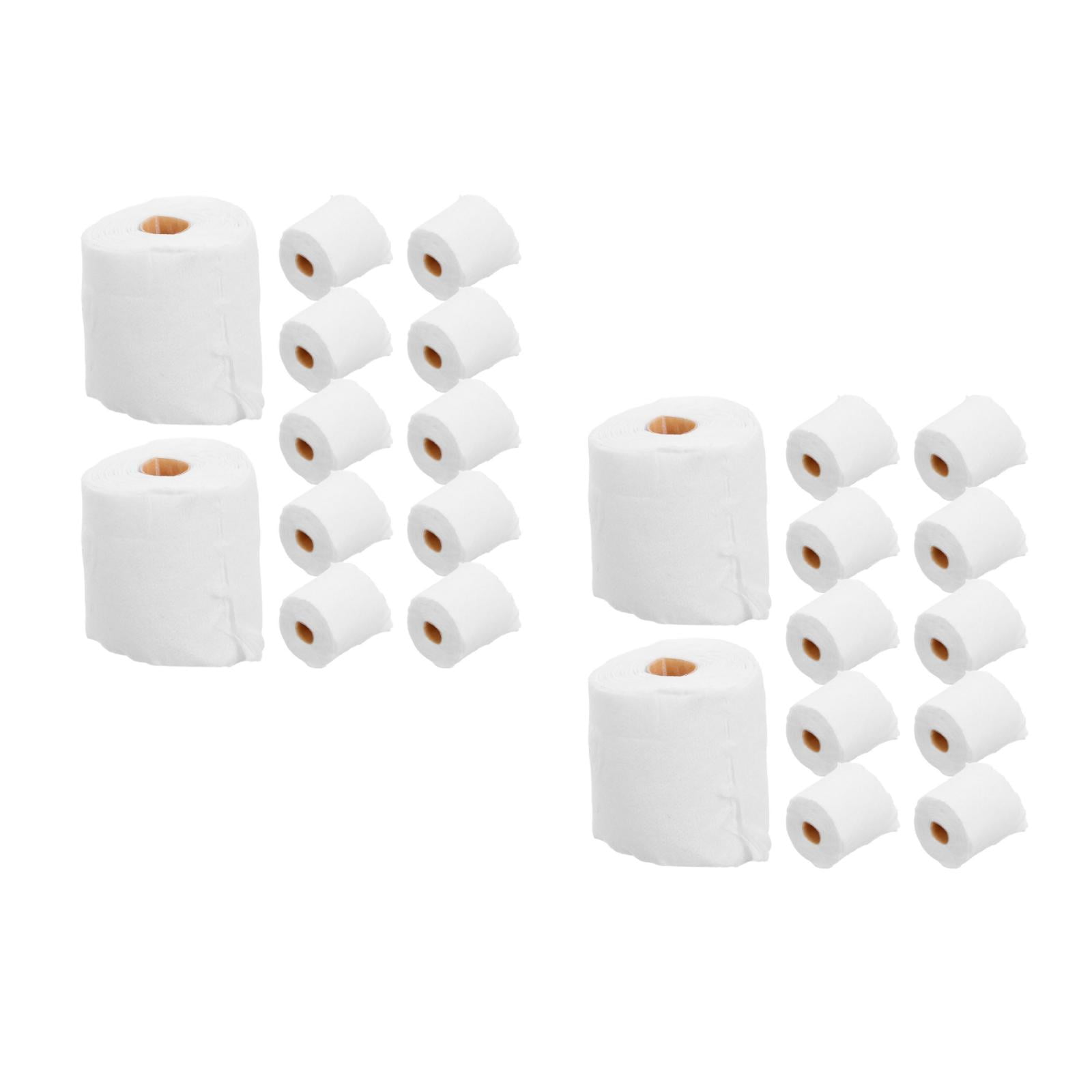 Hemoton 24 PCS Dollhouse Toilet Tissue Miniature Paper Towels Mini ...