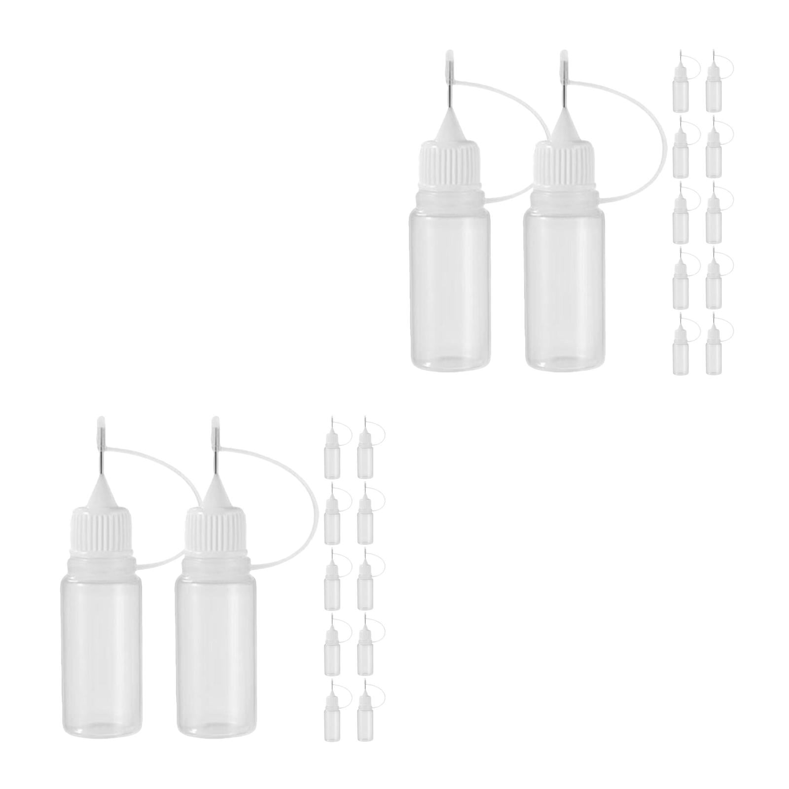 Hemoton 24 PCS Empty Bottles Fine Tip Bottles Glue Bottles Small ...