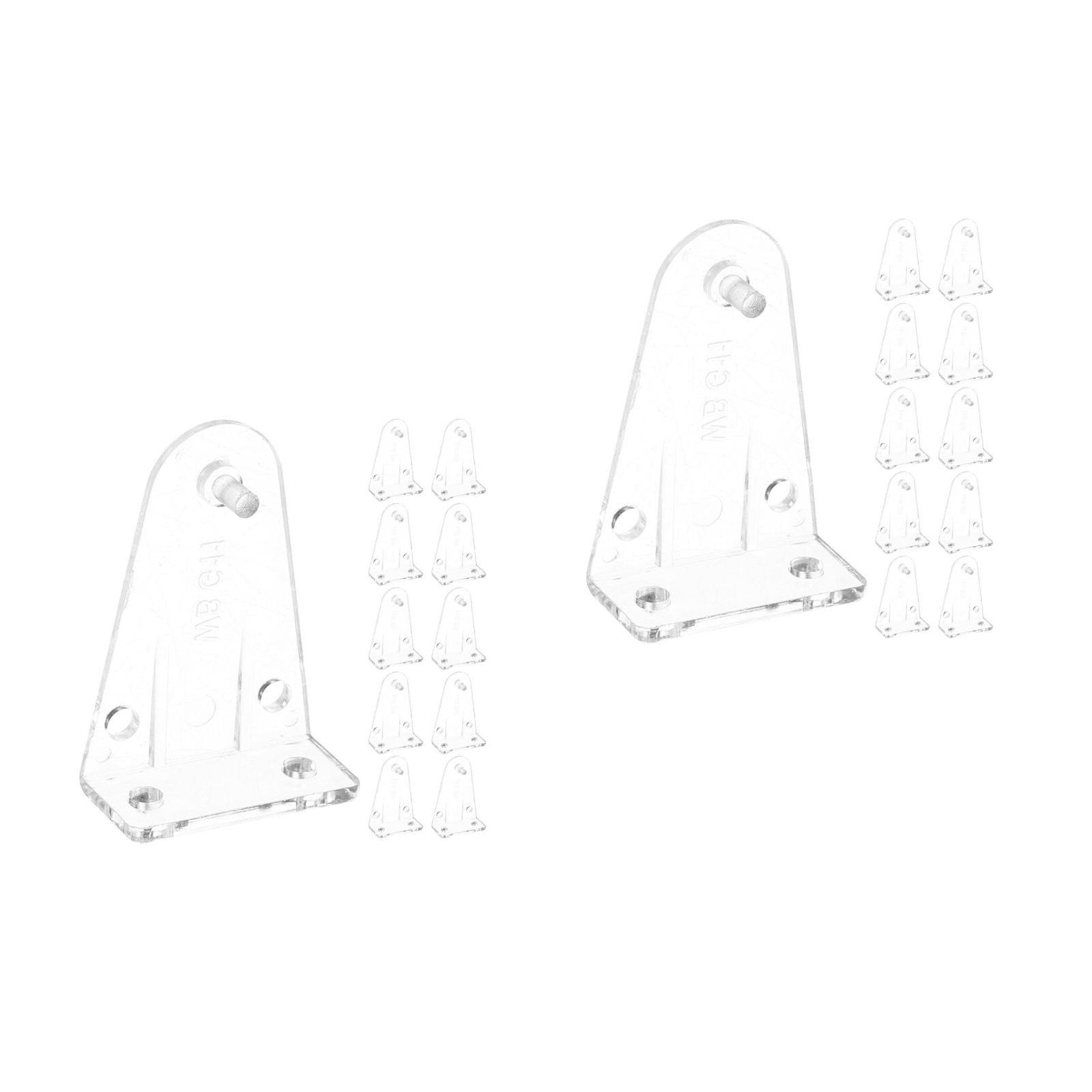 Hemoton 24 Pcs Hold Down Brackets Clear Blinds Bottom Rail Hold Clips ...