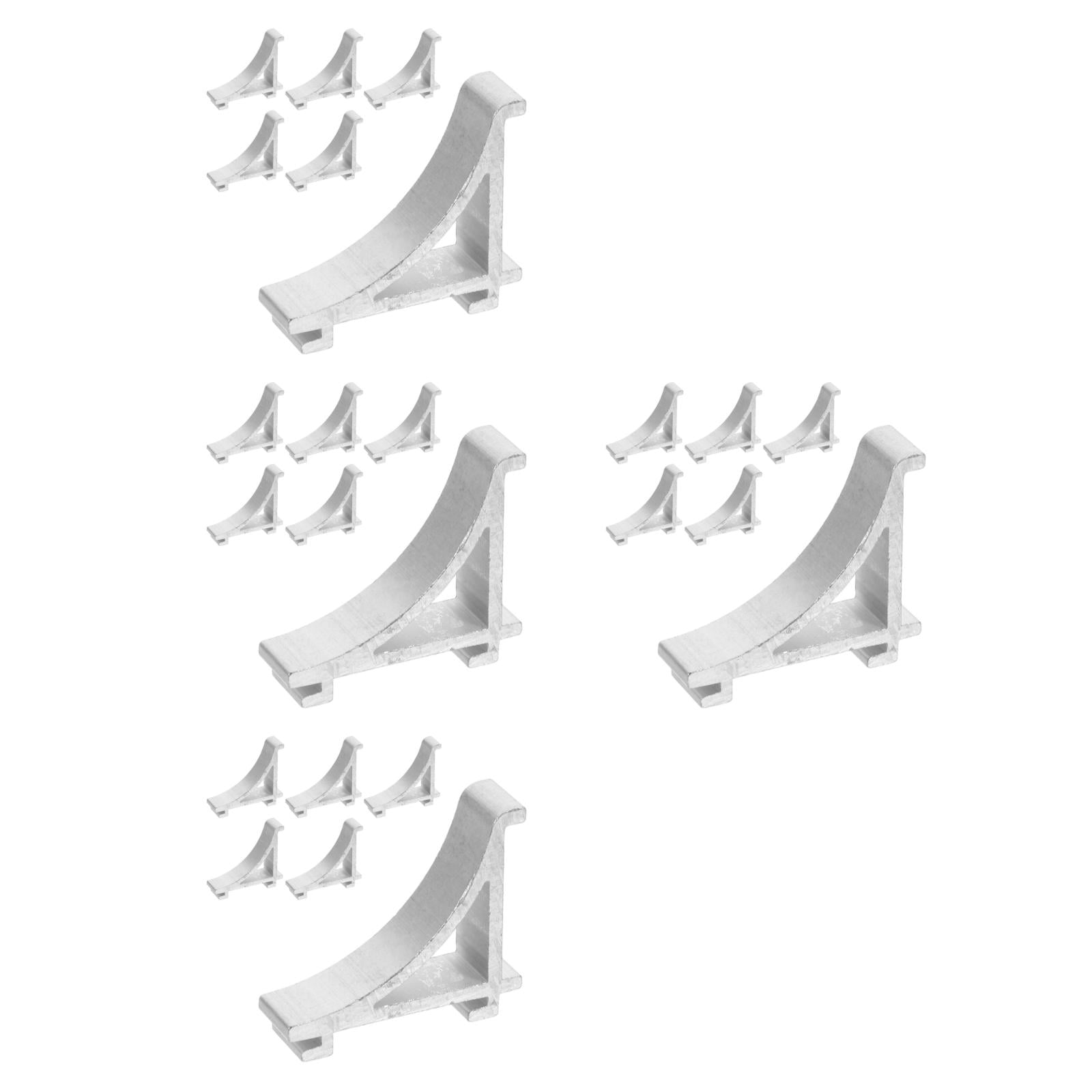 Hemoton 24 Pcs Refrigerator Shelf Clips Stainless Steel Replacement ...