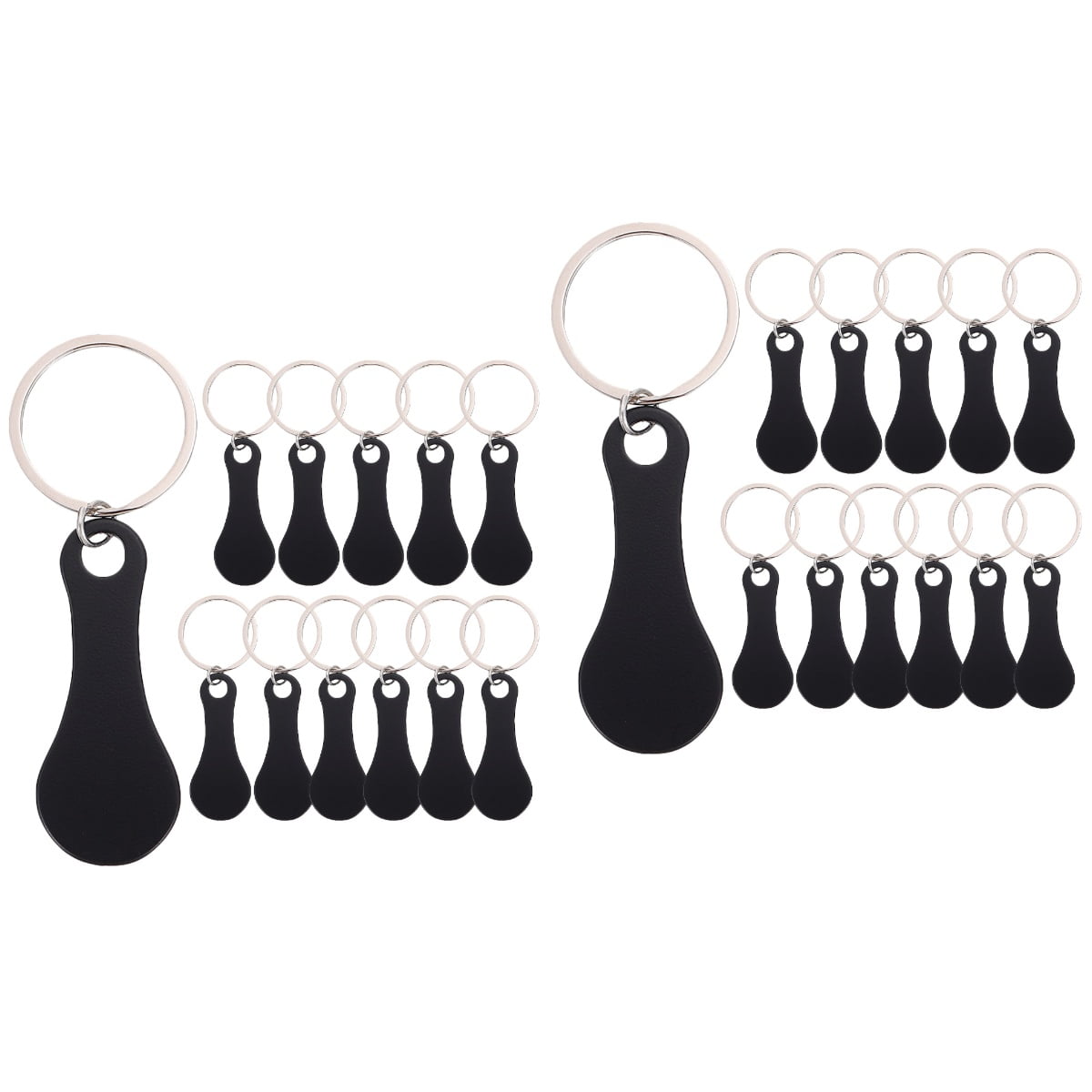 Hemoton 24 Pcs Shopping Cart Trolley Tokens Stainless Steel Trolley ...