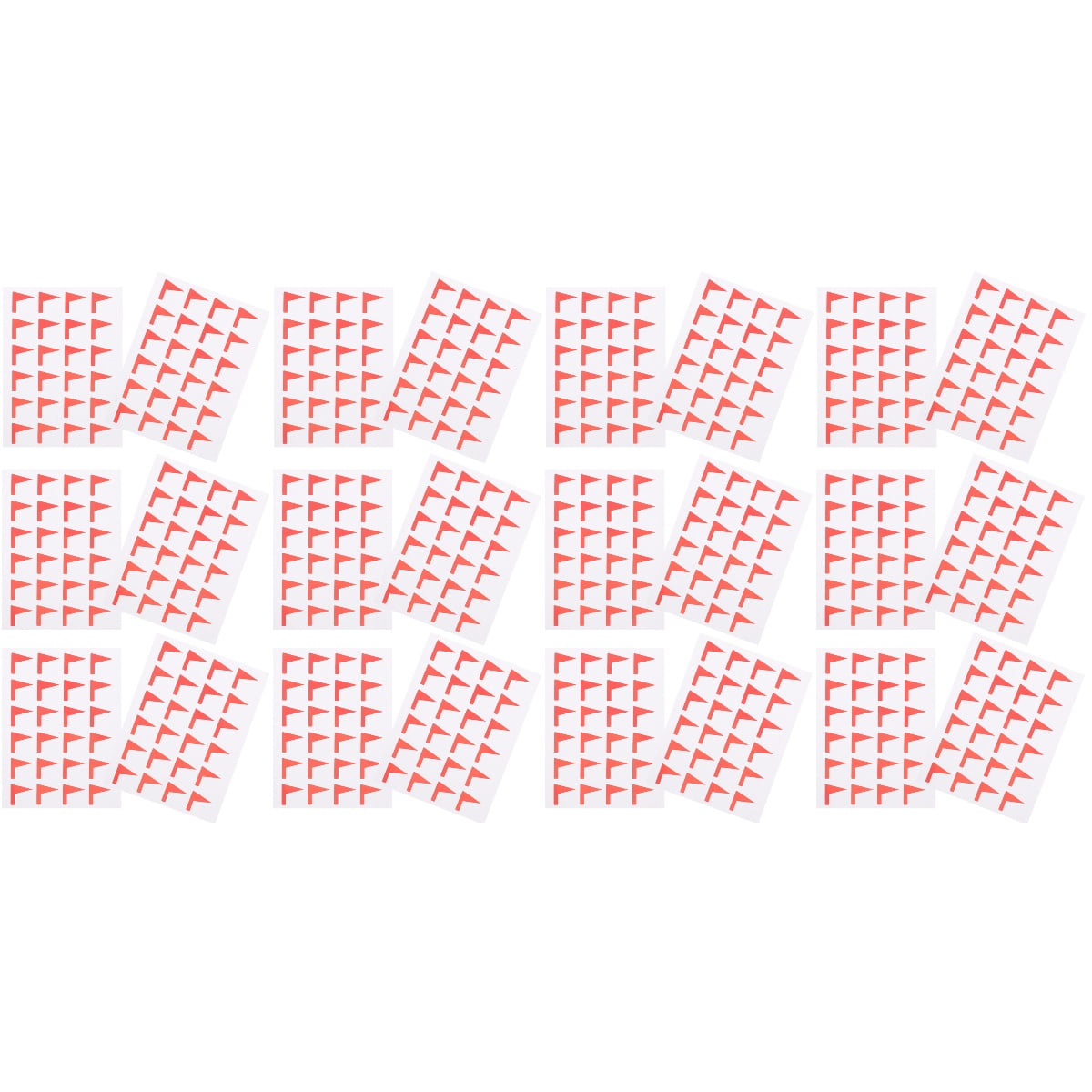 Hemoton 24 Sheets of Flag Shaped Label Stickers Adhesive Map Label ...