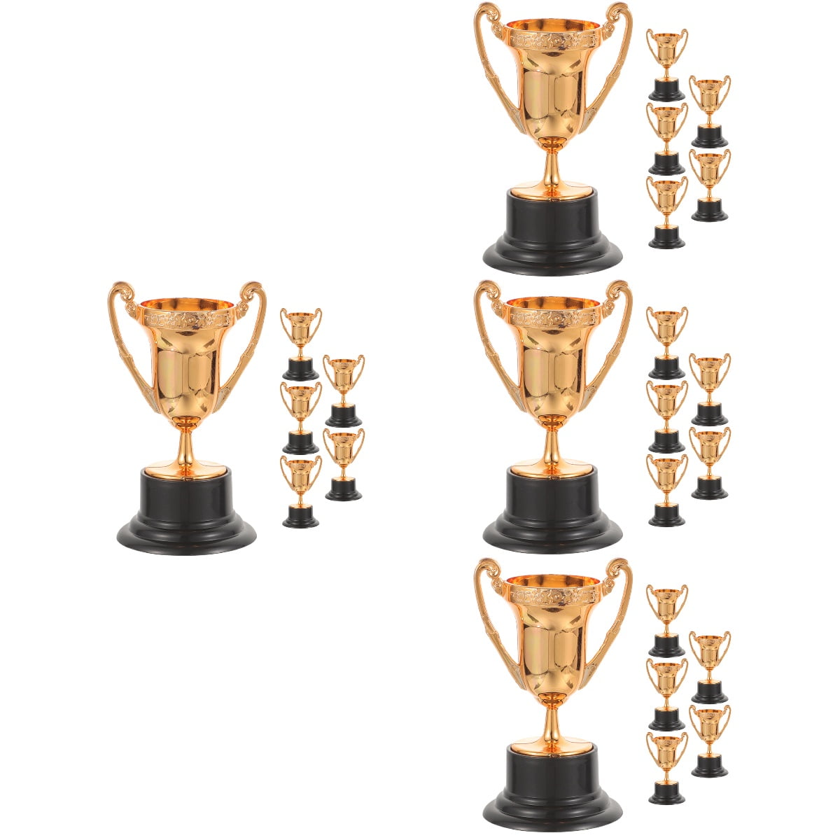 Hemoton 24 pcs Competition Trophy Award Portable Plastic Trophy Prop ...