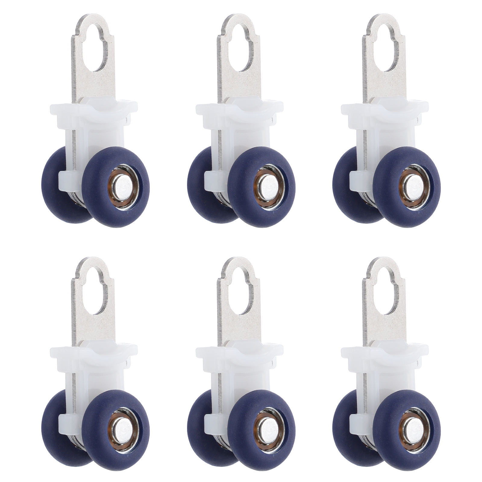 Hemoton 24 pcs Curtain Gliders Drapery Track Curtain Mute Wheels ...