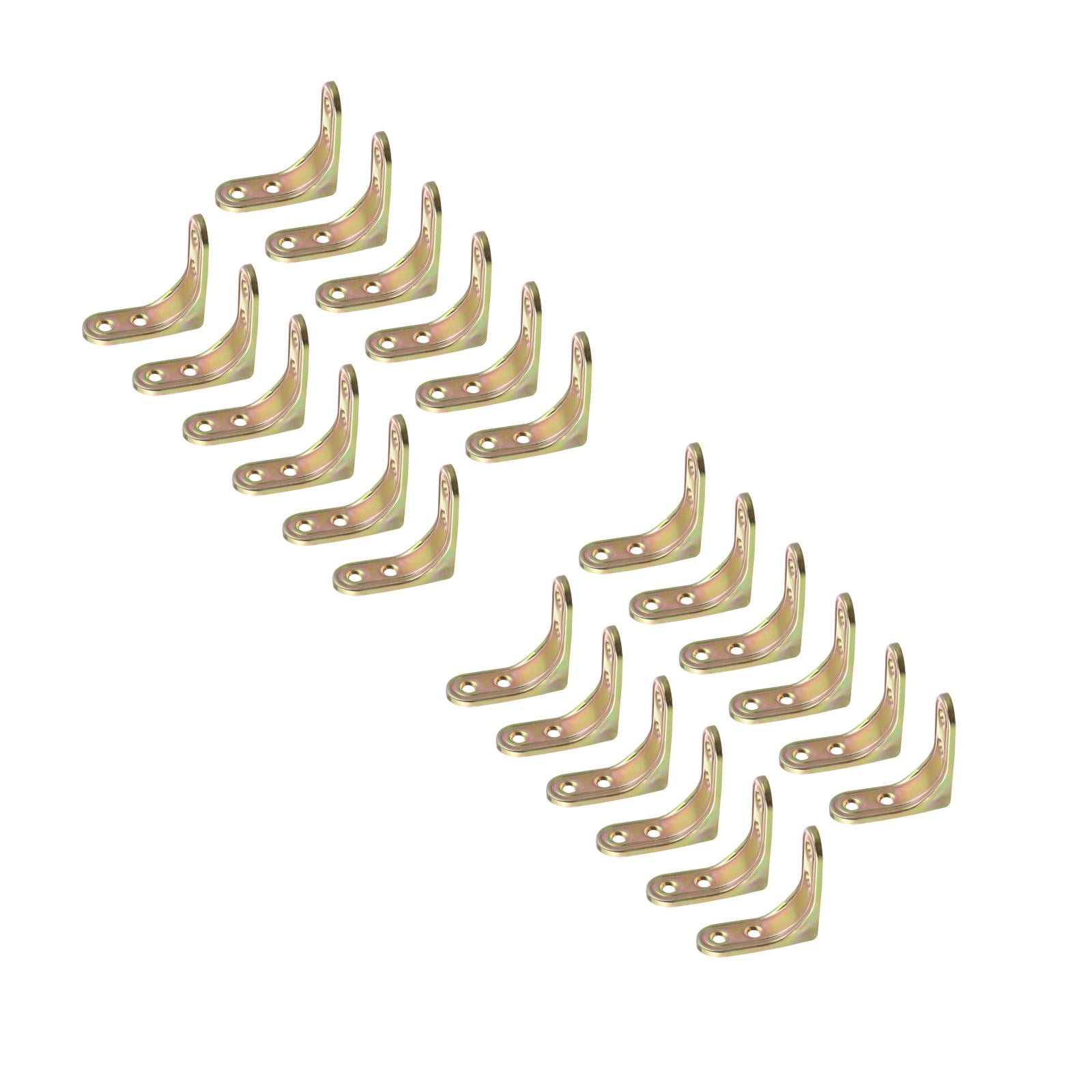 Hemoton 24 pcs L Bracket Corner Bracket Metal Corner Brace Corner ...