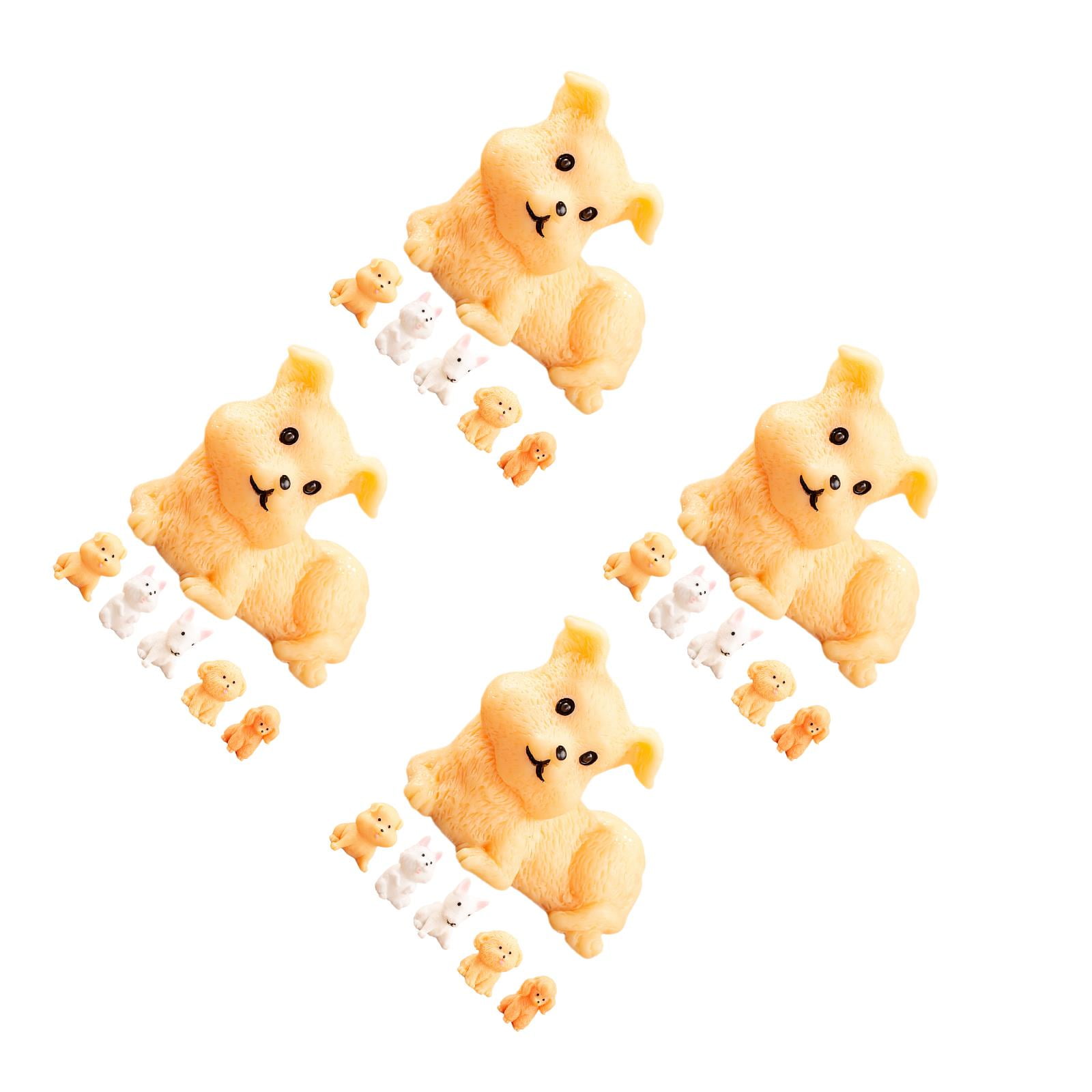 Hemoton 24 pcs Mini Resin Dog Figurines Tiny Dog Statues Miniature ...