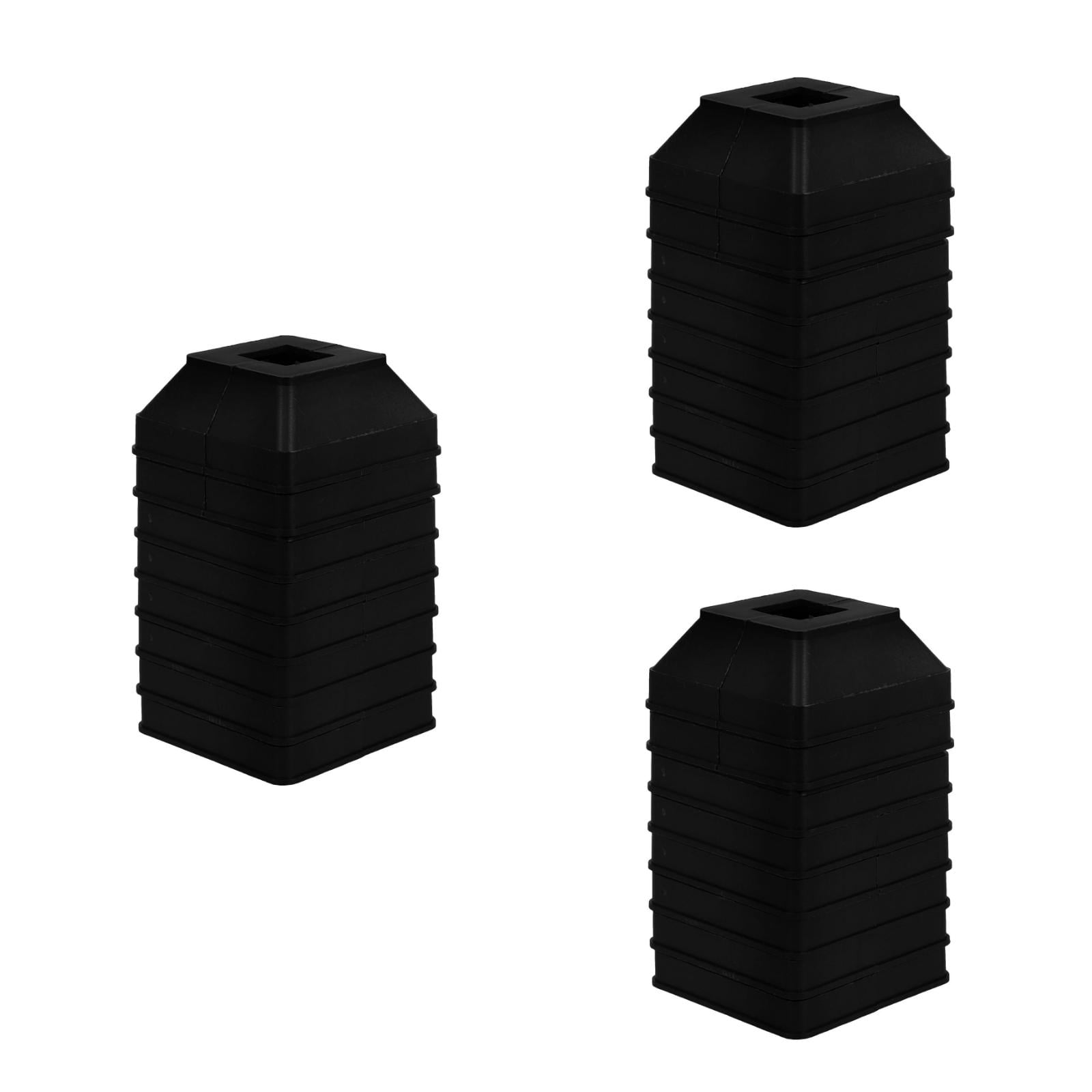 Hemoton 24 pcs Plastic Post Fence Skirt Railing Post Foot Base Support ...