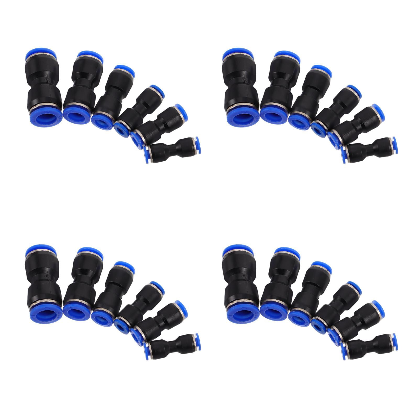 Hemoton 24 pcs Pneumatic Connectors Plastic Straight Push to Connect ...