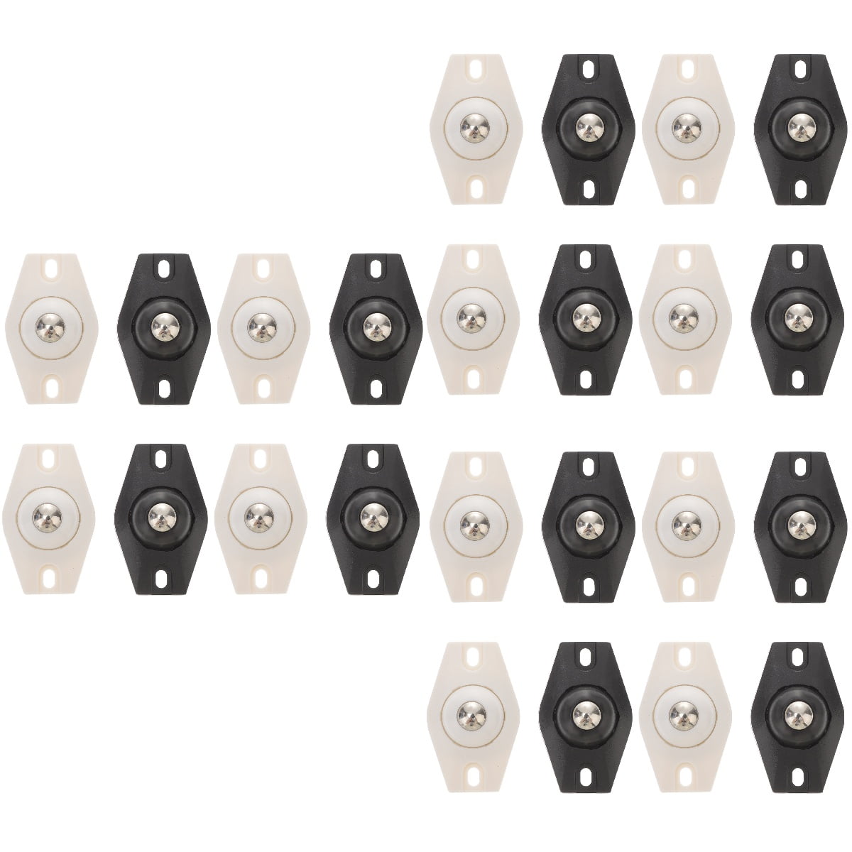 Hemoton pcs Self Adhesive Roller Casters Sticky Pulley Stainless Steel ...