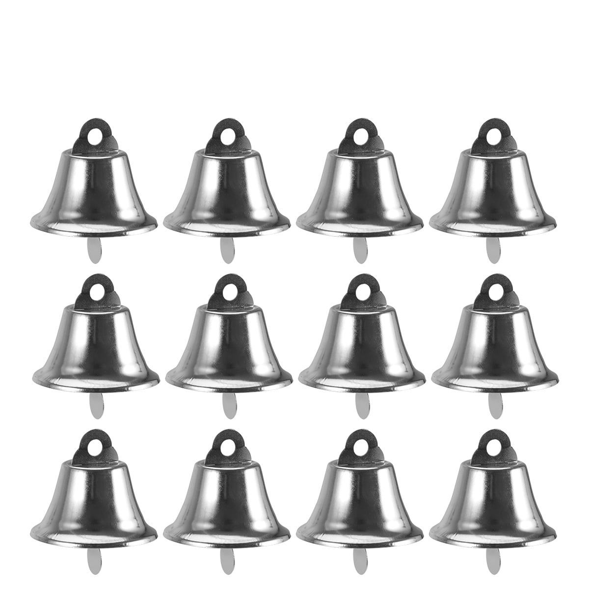 Homoyoyo Bell Decorations Hanging Metal Bell Pendant 24pcs Silver ...