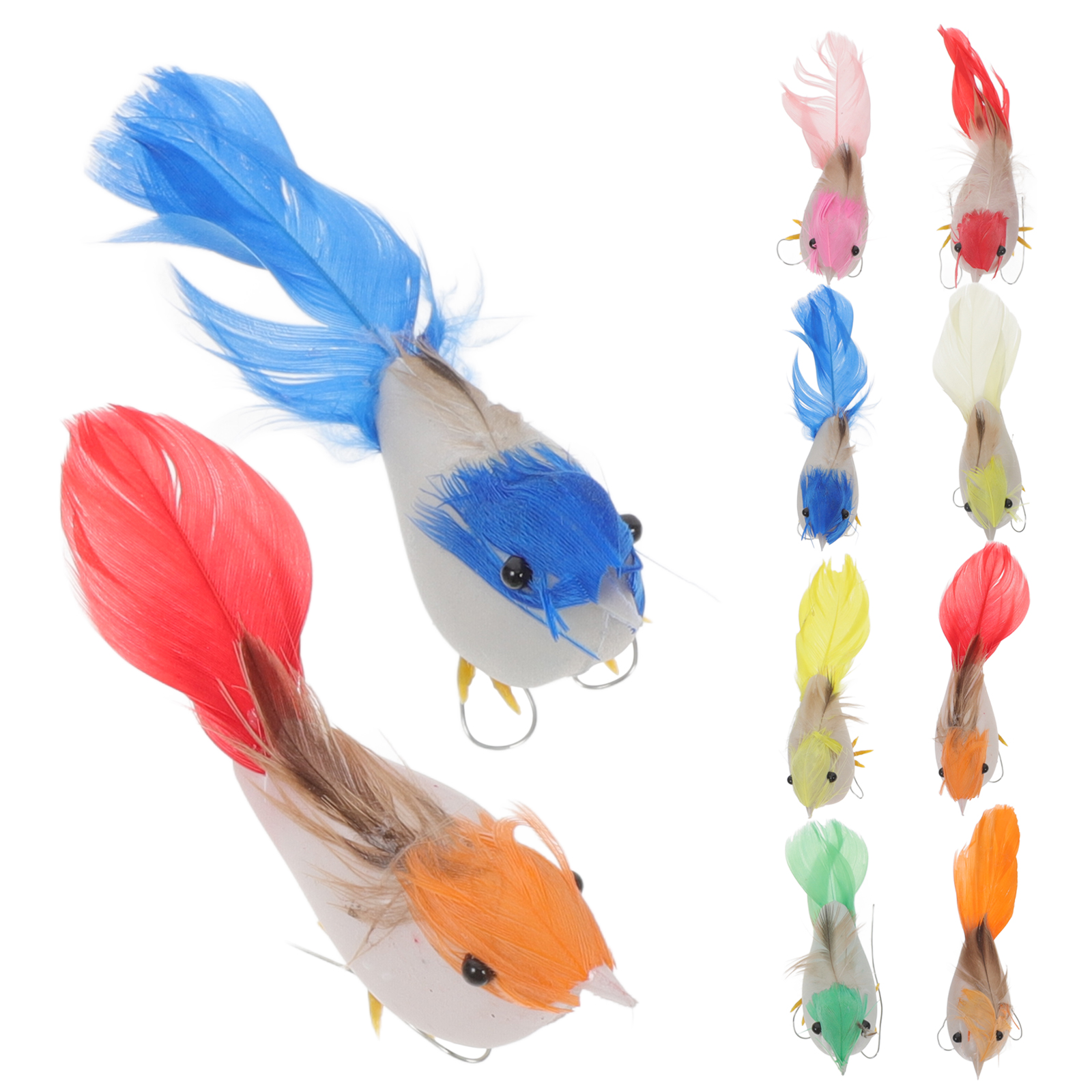 Hemoton 24pcs Bird Decorations Home Artificial Birds Crafts Small Foam ...