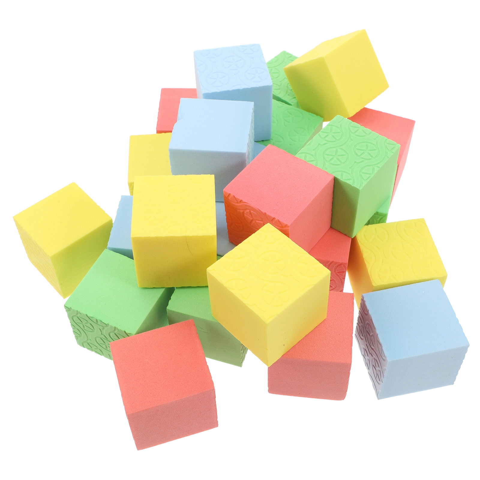 Hemoton 24pcs Foam Block Counting Cubes For Kids Math 1.38 Inch ...