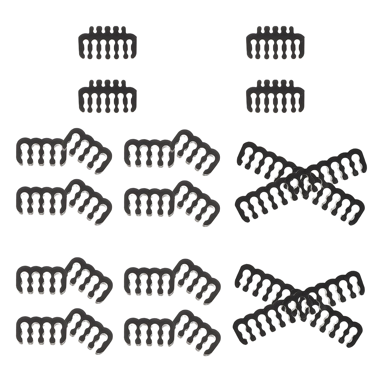 Hemoton 24pcs Kit Wire Comb Cable Management Wire Organizer Comb ...