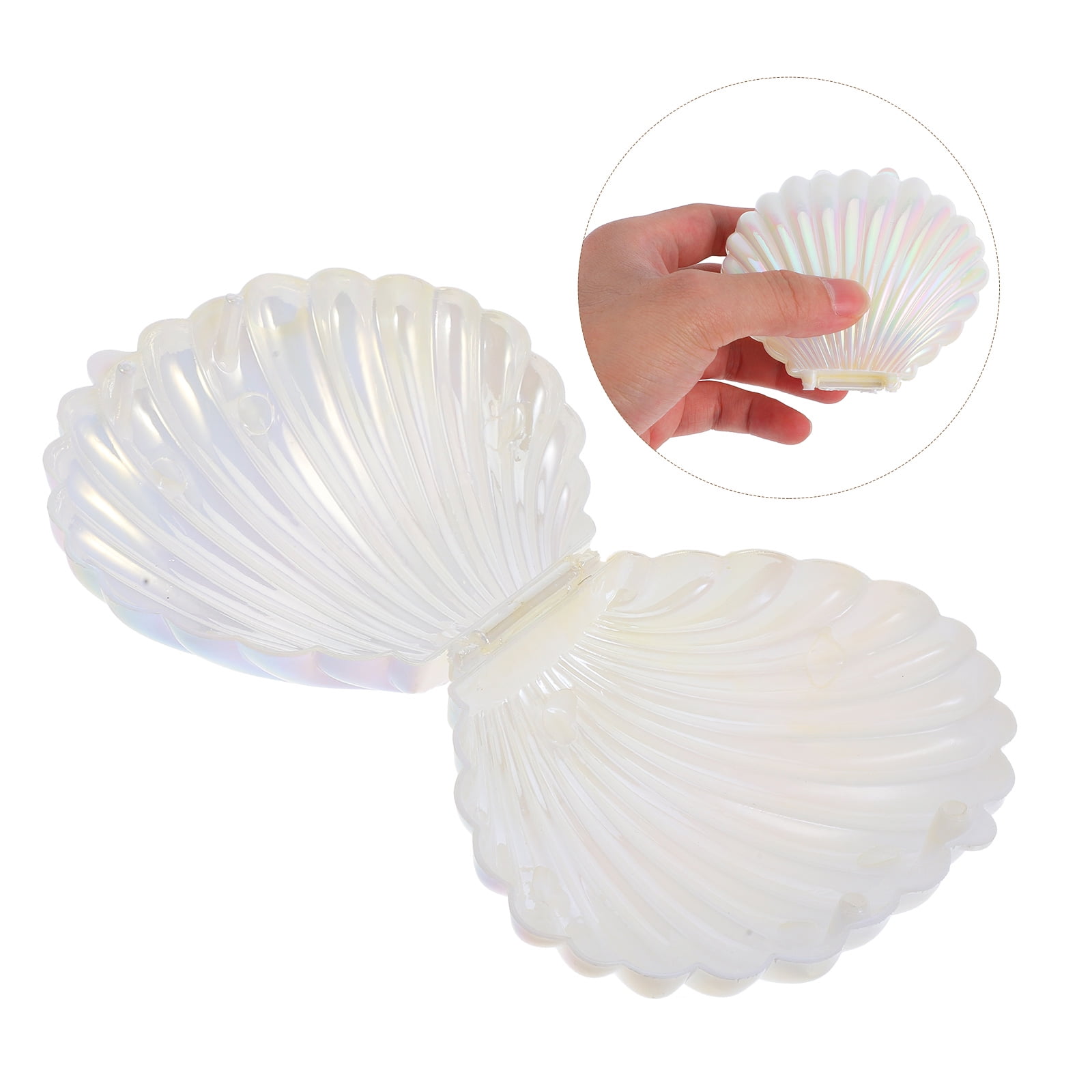 Hemoton 24pcs Seashell Candy Boxes Decorative Plastic Boxes Shell Party ...