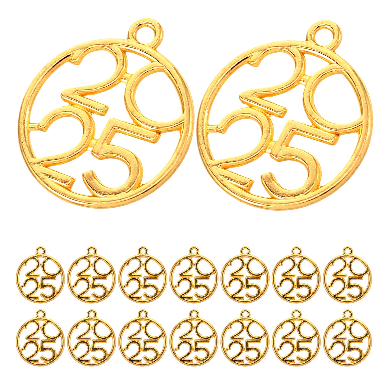 Hemoton 25 Pcs Year Number Charm 2025 Charms for Crafts Pendant ...