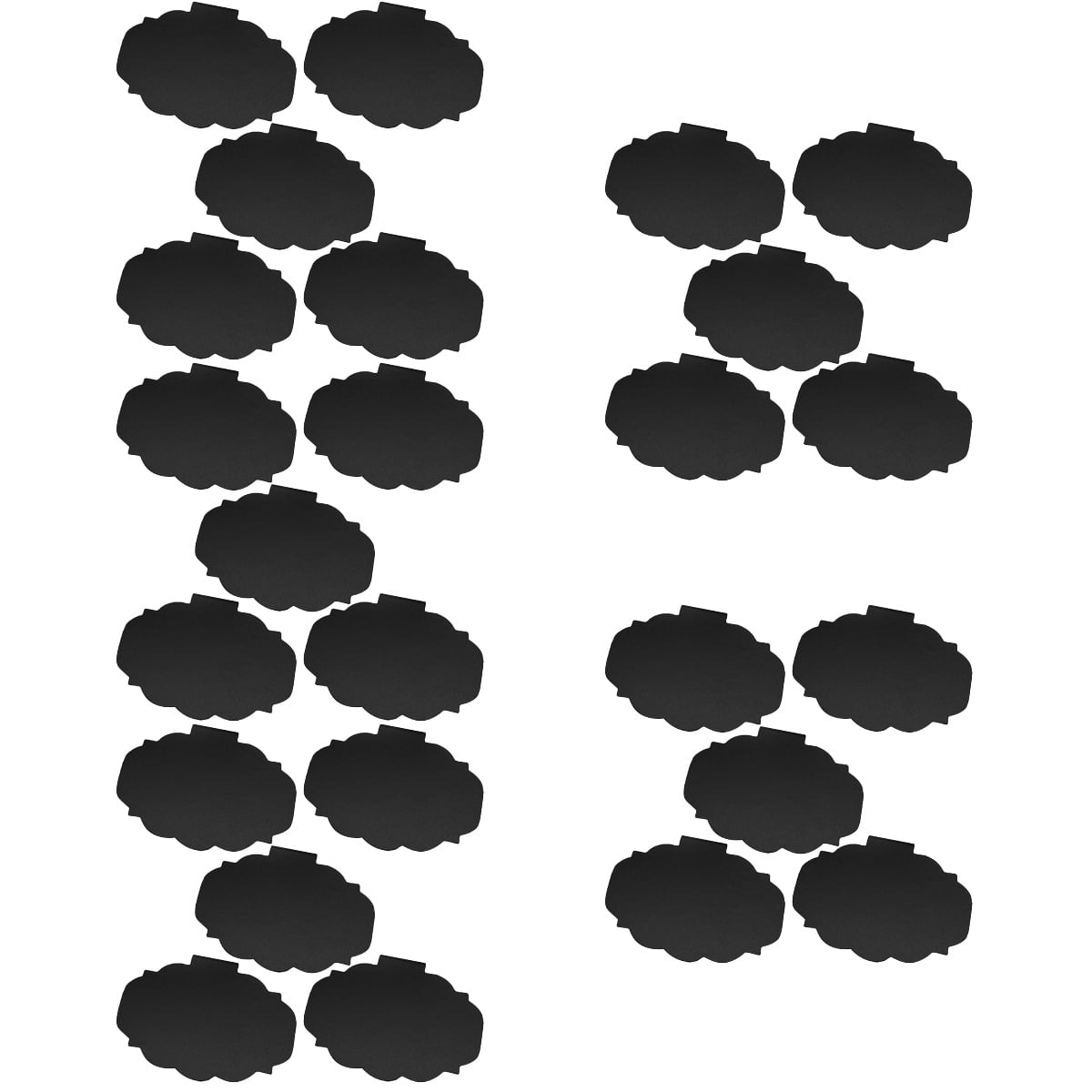 Hemoton 25 pcs Basket Bin Labels Clip On Hanging Bin Clip Label Holders ...