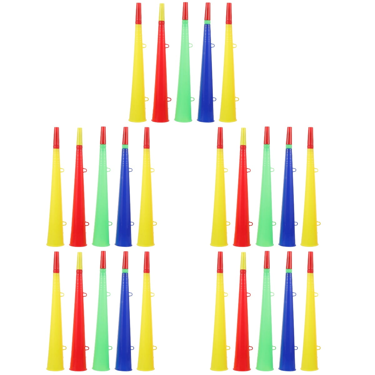 Hemoton 25 pcs Sports Game Plastic Trumpet Fans Props Party Concert ...