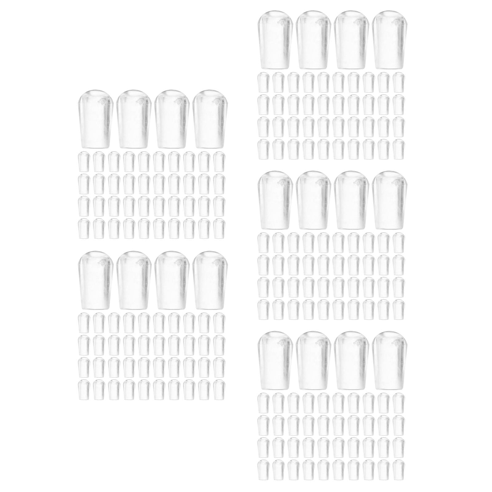 Hemoton 250 pcs PVC Rubber End Caps for Wire Hangers Metal Tubing Tip ...
